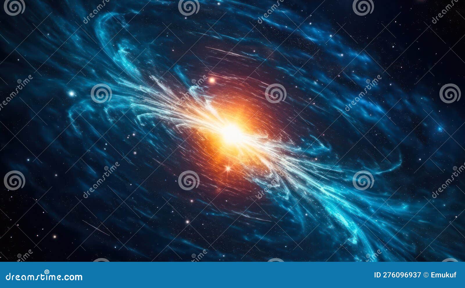 Colorful Energy Supernova Explosion in Space Abstract Background ...