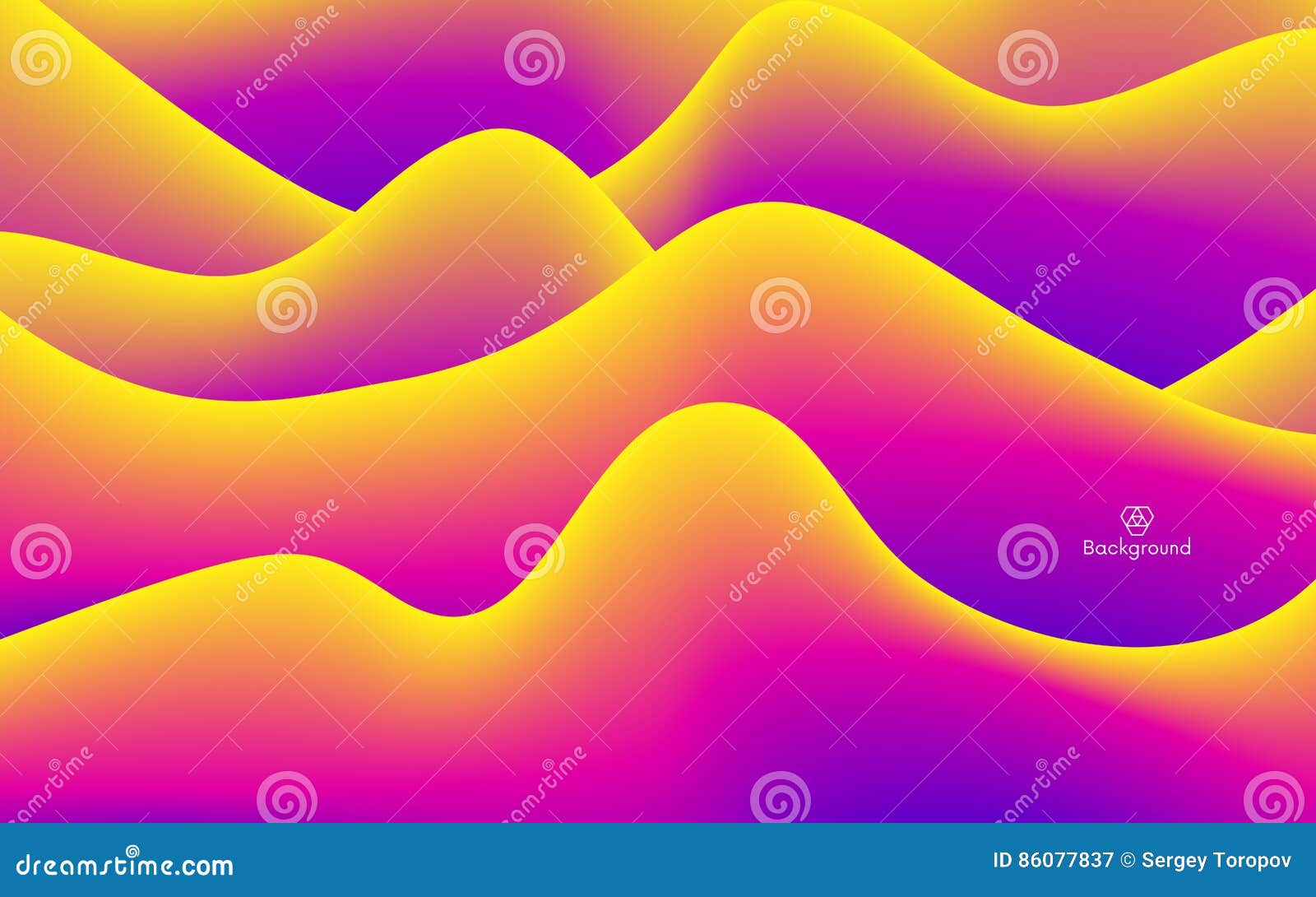Colorful Energy Wave Abstract Background. Stock Vector - Illustration ...