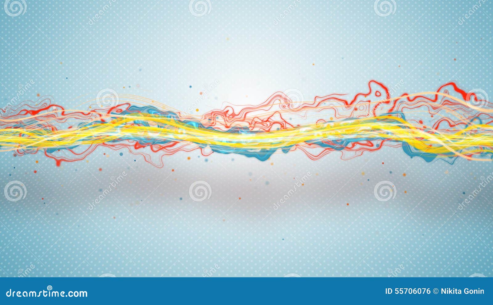 Colorful Energy Wave Abstract Background Stock Illustration ...
