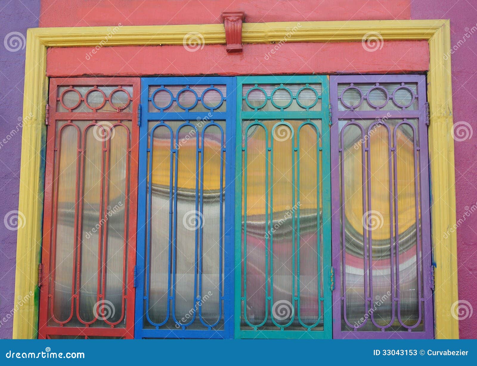 Colorful entrance stock image. Image of gate, childish - 33043153