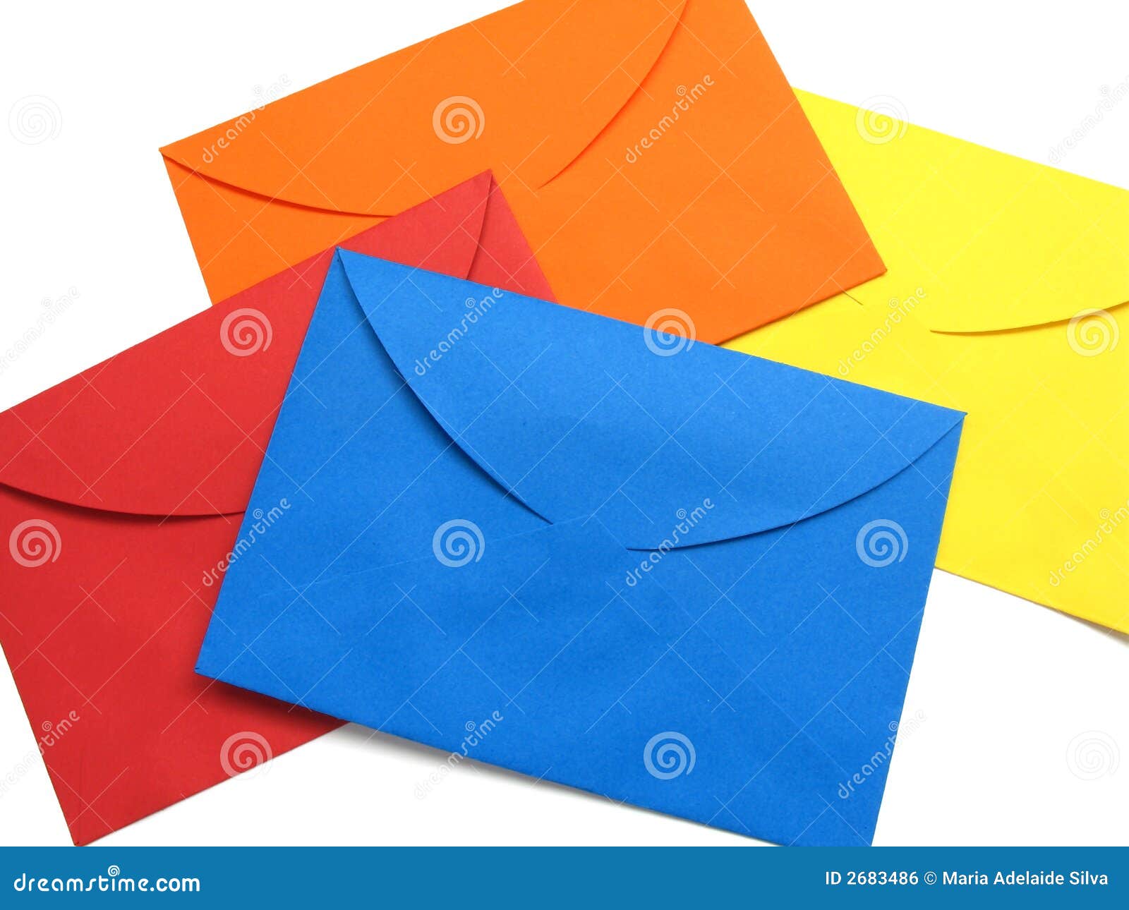 Colorful envelope - 3 stock photo. Image of post, orange - 2683486