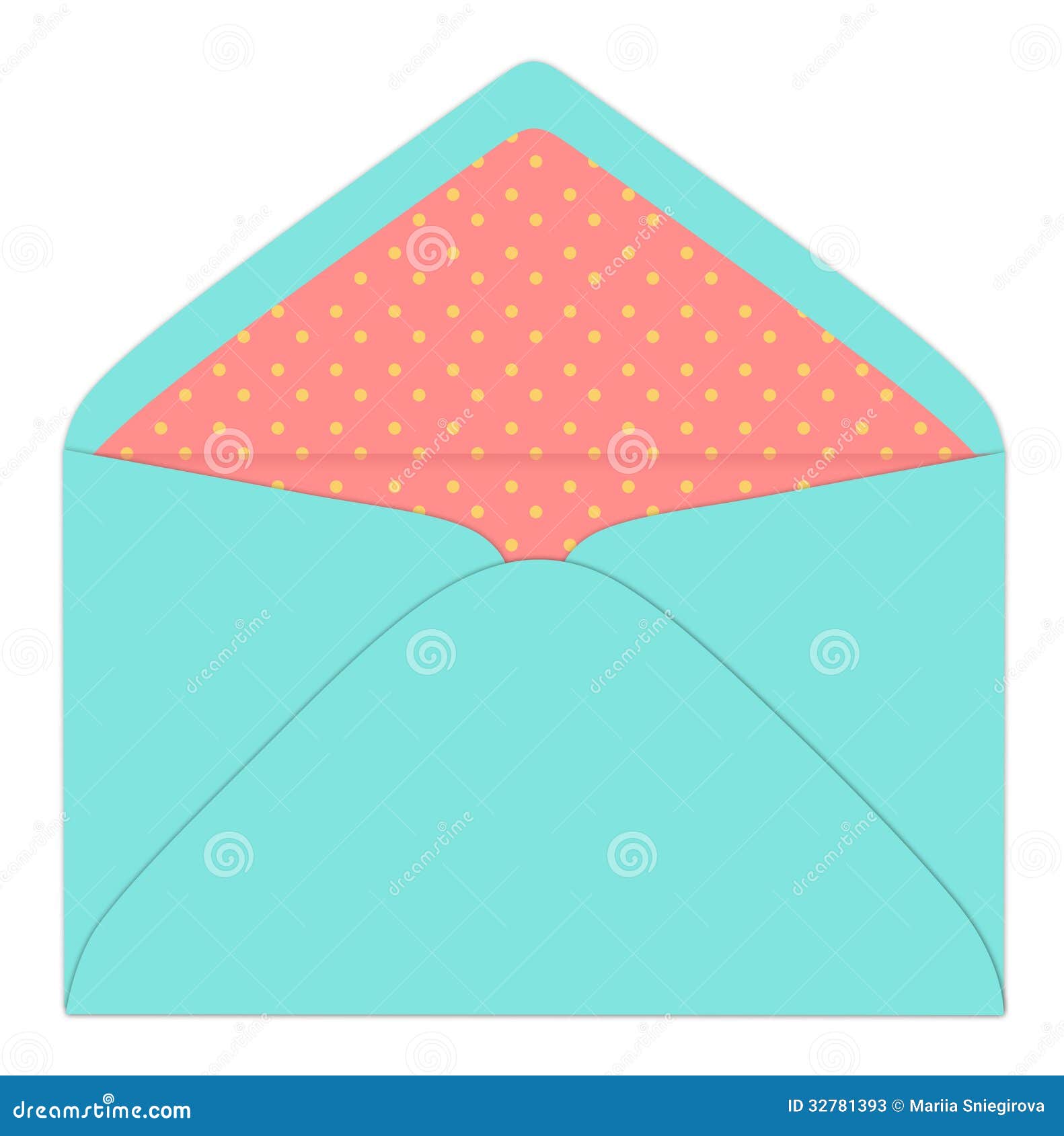 Colorful Envelope, Vintage Style Stock Illustration - Illustration of ...
