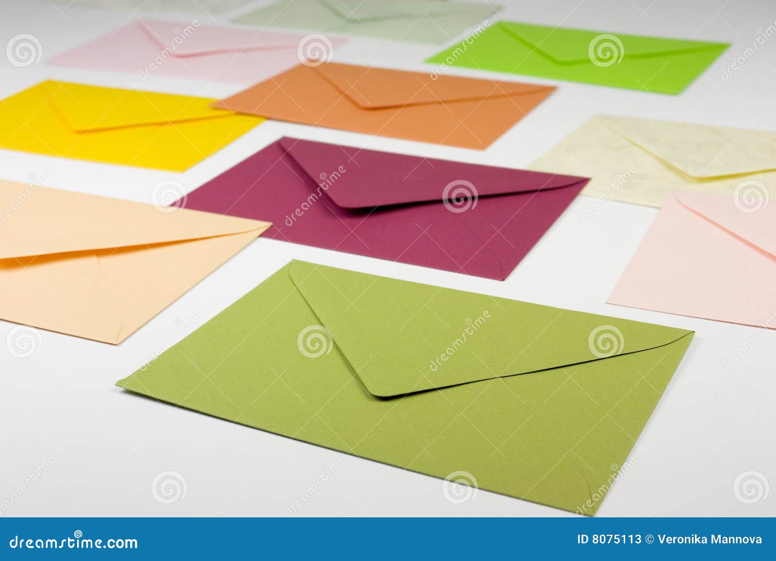 Colorful envelopes stock image. Image of copy, delivery - 8075113