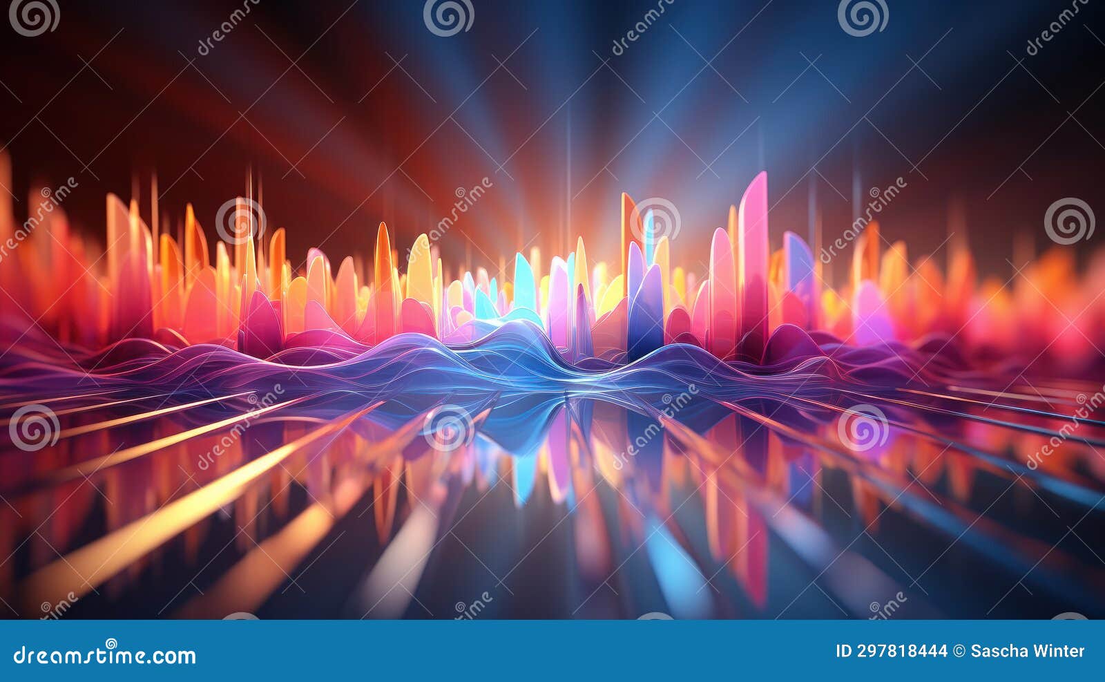 Colorful Equalizer Background Stock Photo - Image of spectrum, harmony ...