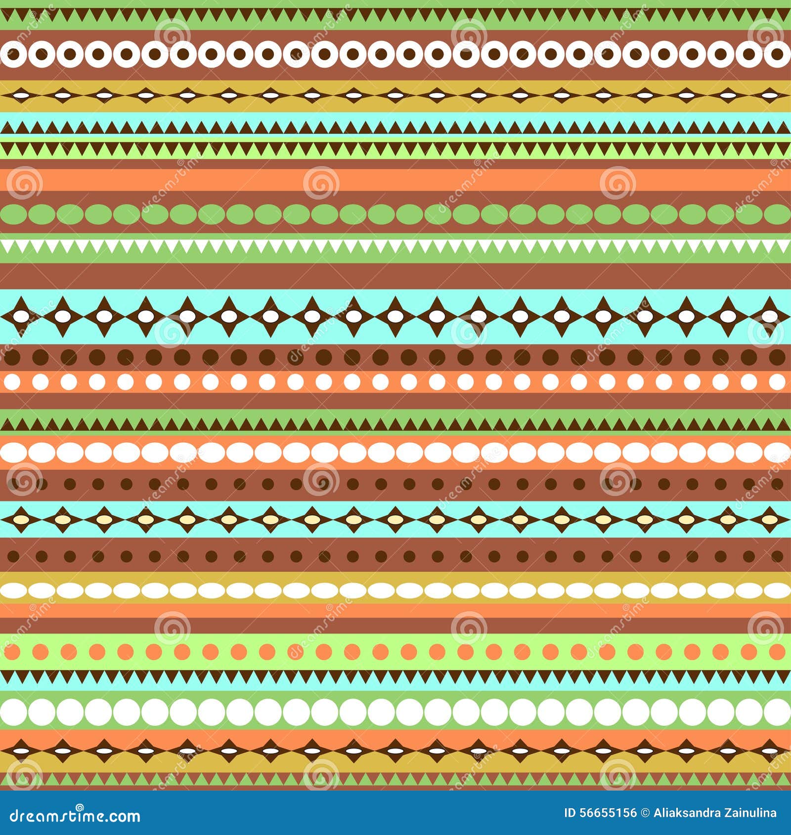 Colorful Ethnic Seamless Pattern Design Stock Vector - Illustration of ...