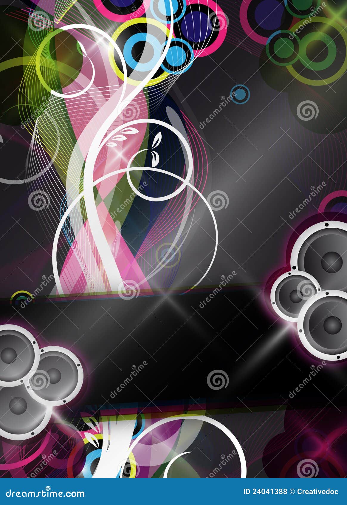 Colorful event design stock vector. Illustration of electronic - 24041388