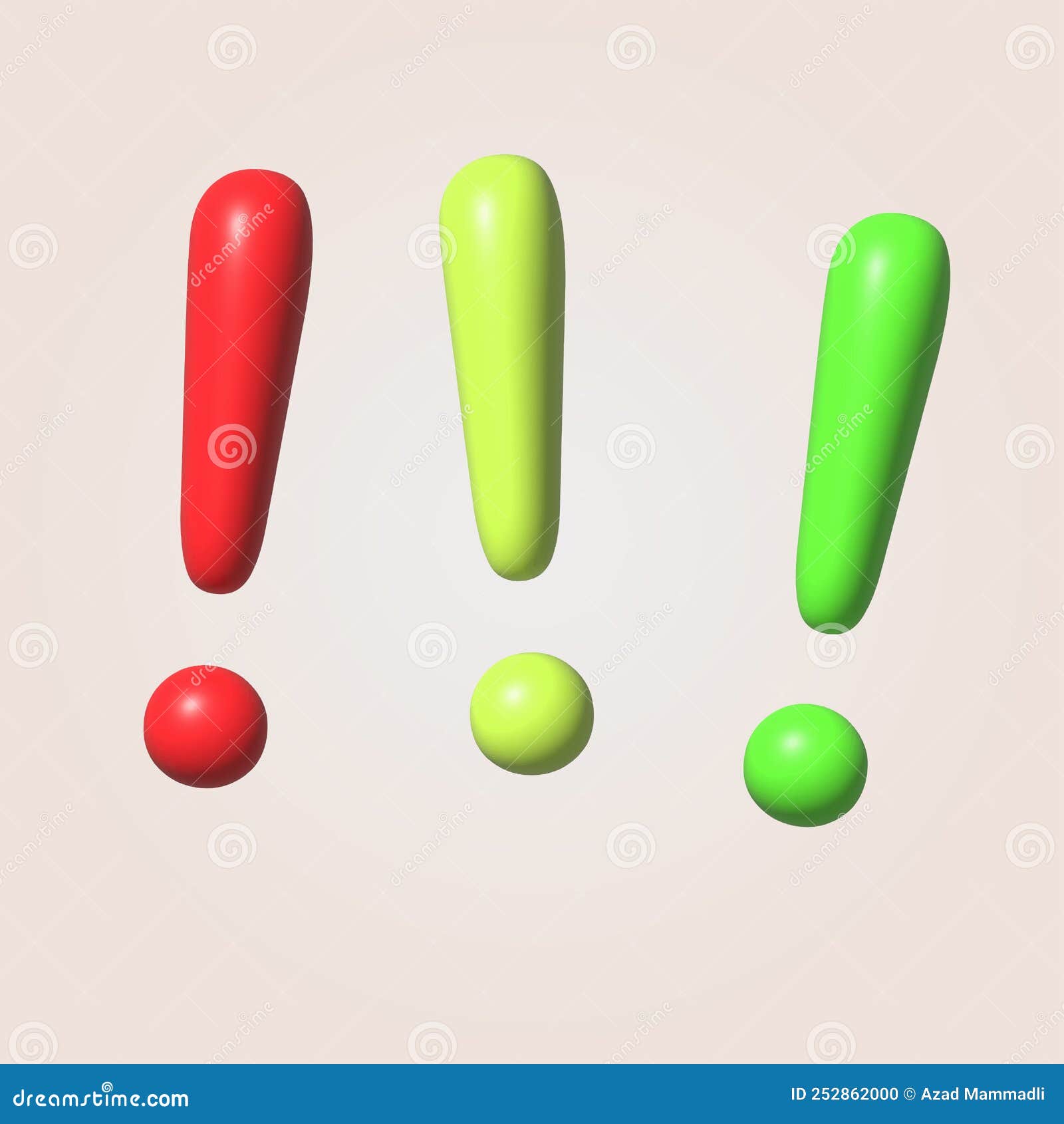 Colorful Exclamation Sign. Vector Stock Vector - Illustration of ...