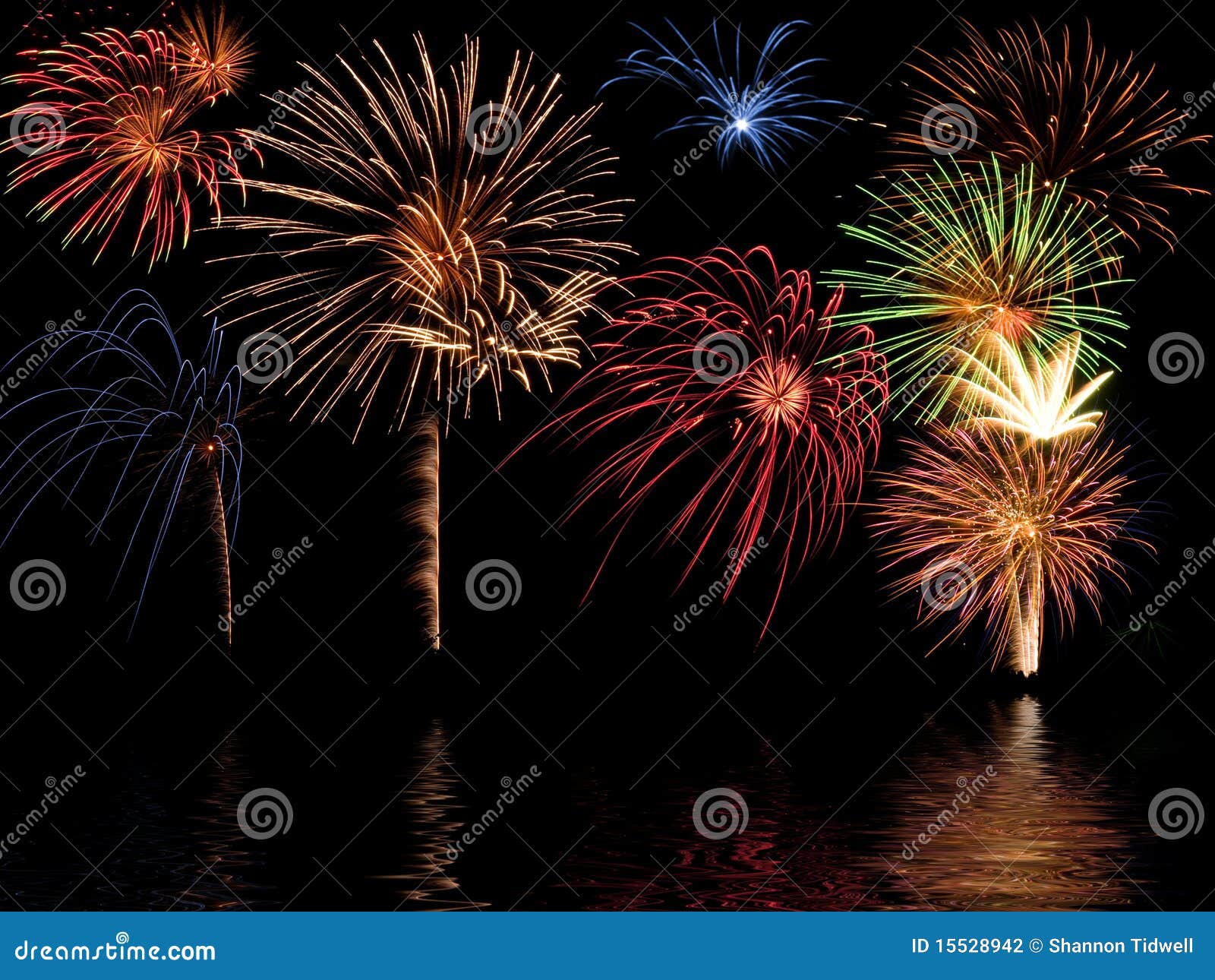 Colorful Exploding Fireworks Stock Photo - Image of festival, fourth ...