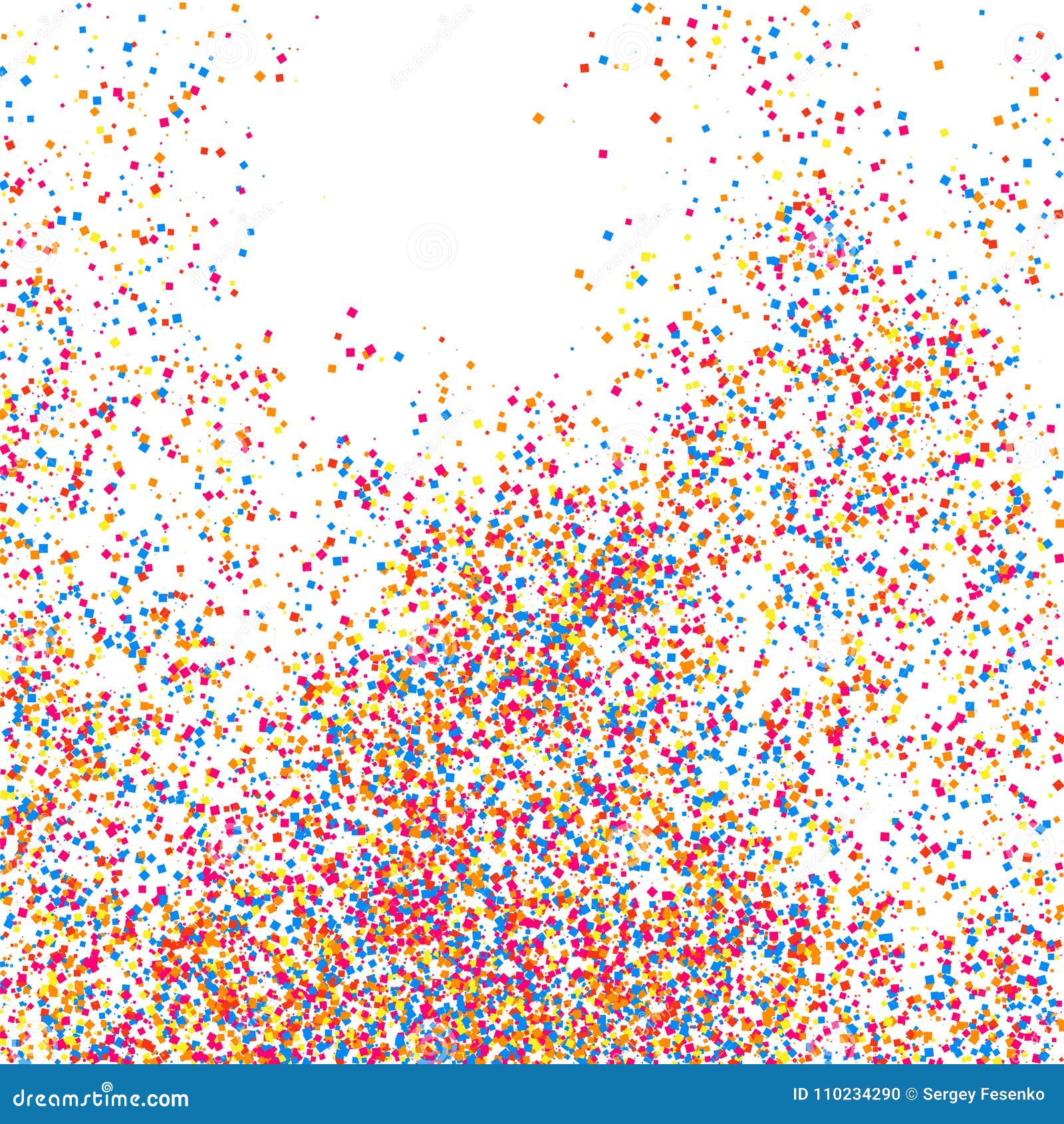 Colorful Explosion of Confetti. Colored Grainy Texture Vector. Stock ...