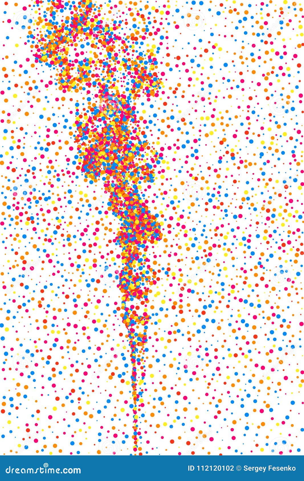 Colorful Explosion of Confetti. Colored Grainy Texture Vector. Stock ...