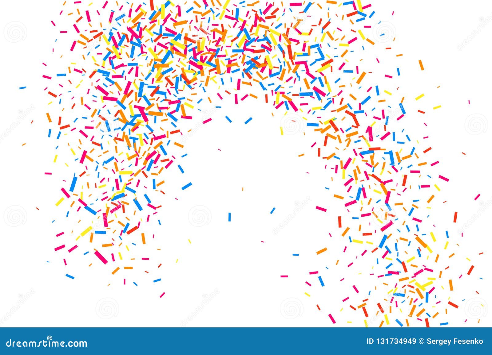 Colorful Explosion of Confetti. Grainy Abstract Multicolored Texture ...