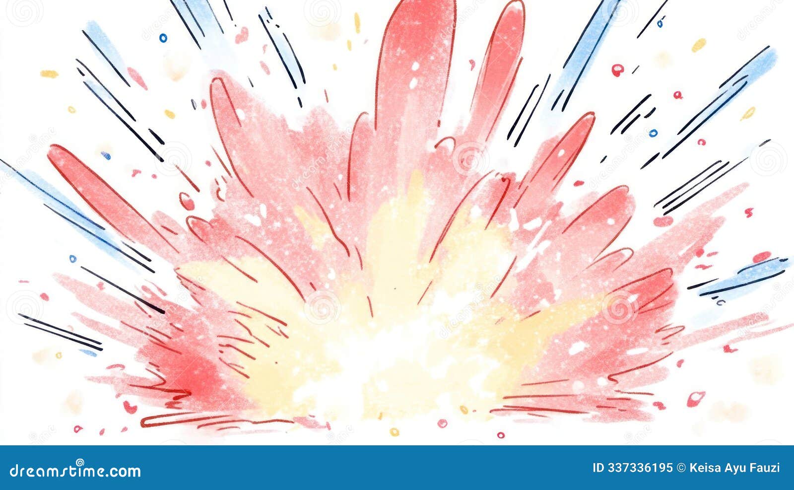 A Colorful Explosion Graphic, Depicting Energy and Dynamism Stock ...