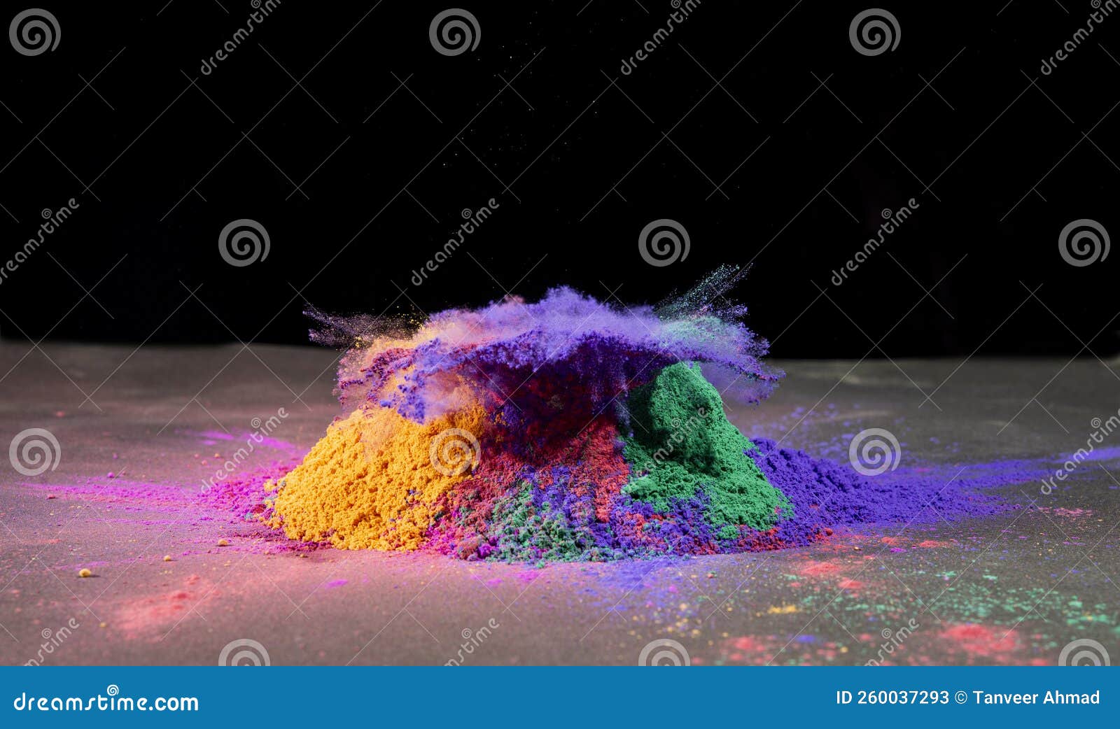 Colorful Explosion of Holi Colors on Celebration and Festive Theme ...