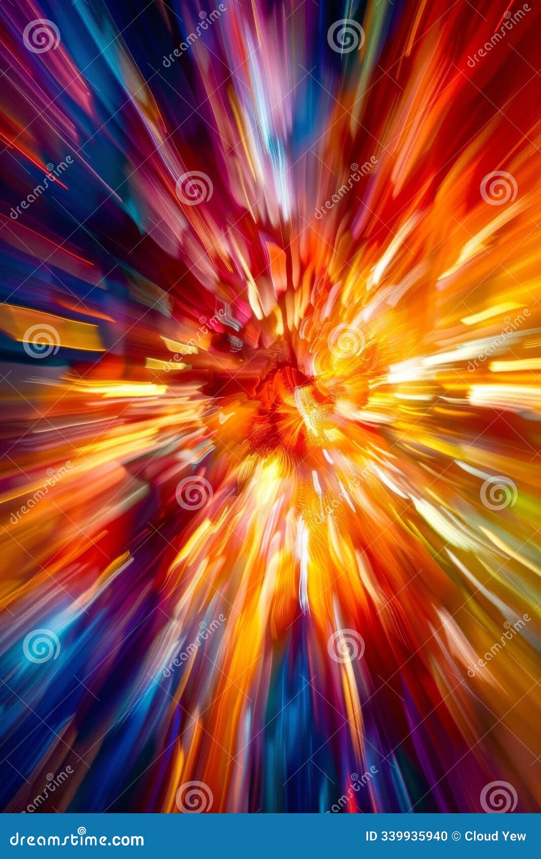 A Colorful Explosion of Light and Color Stock Illustration ...