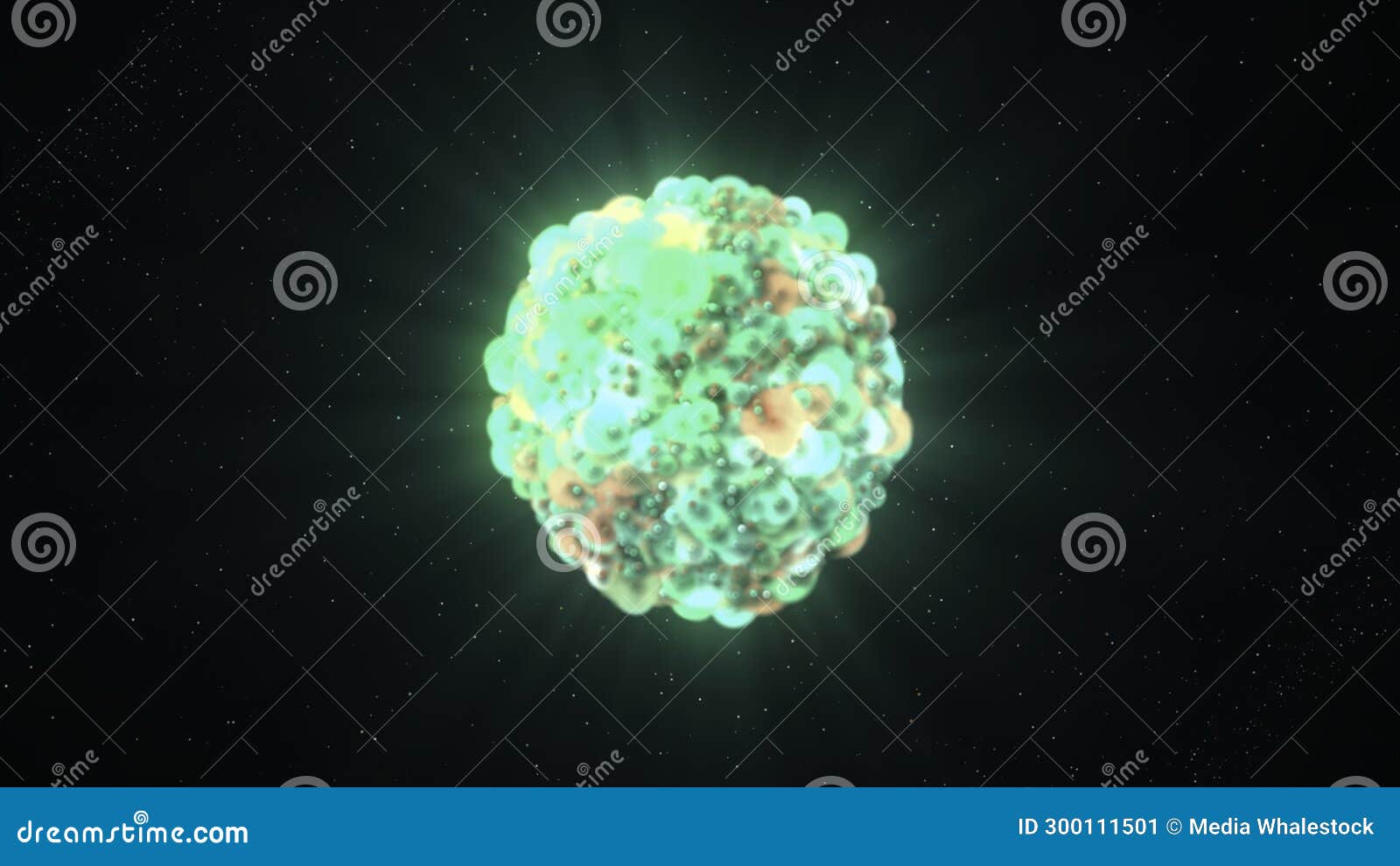 Colorful Explosion of Particles Forming Bright Object. Motion. Cosmic ...