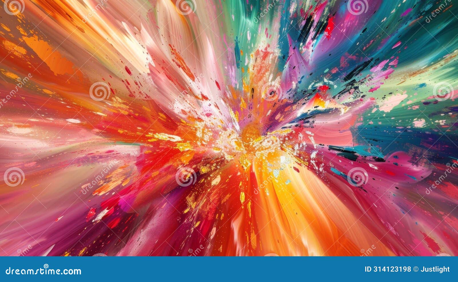 This Colorful Explosion Represents the Boundless Energy and Liveliness ...