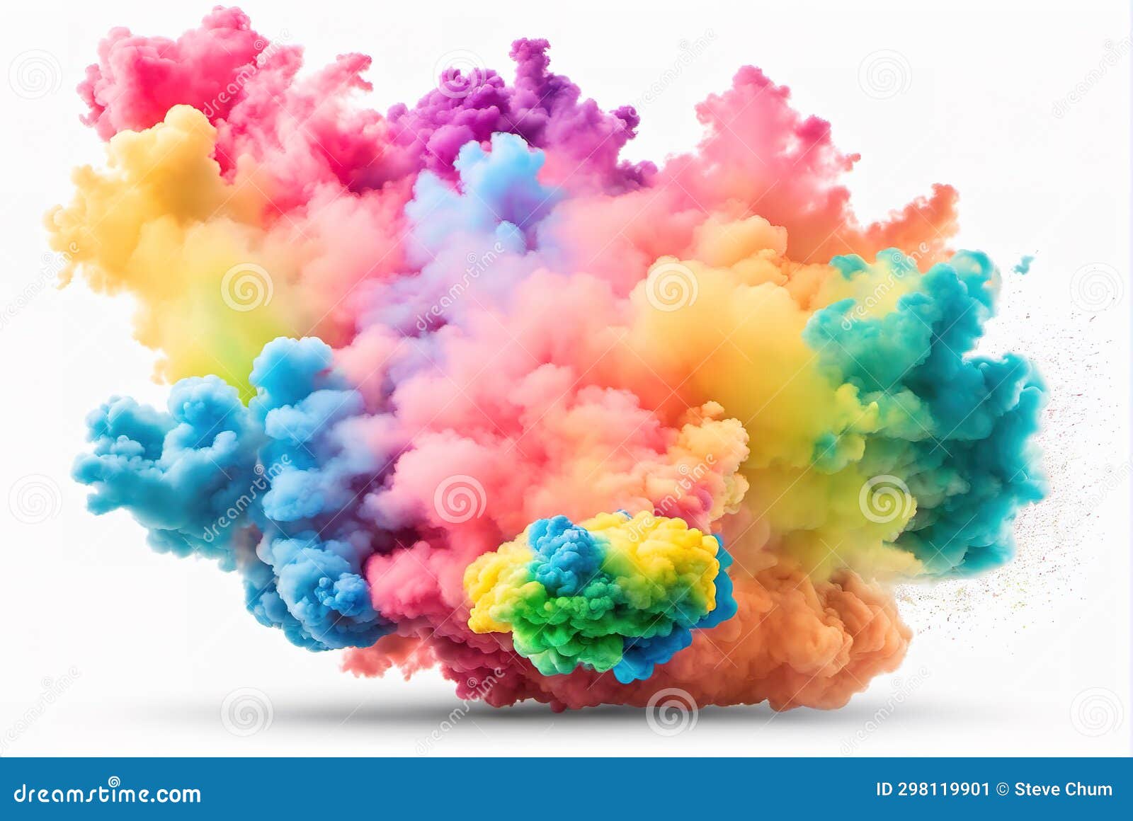 Colorful Explosion Smoke Background Wallpaper Stock Image - Image of ...