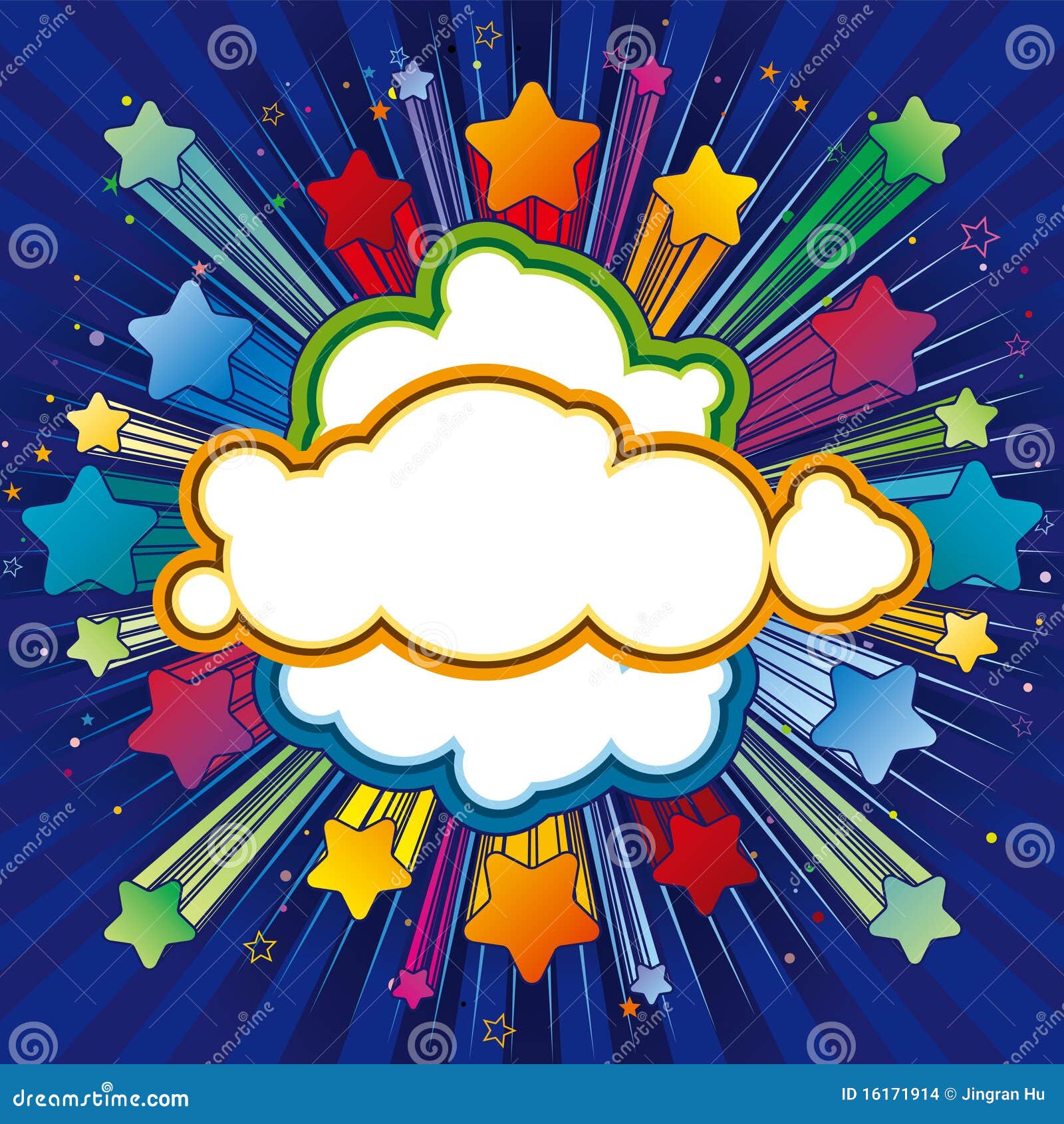 Colorful explosion star stock vector. Illustration of label - 16171914