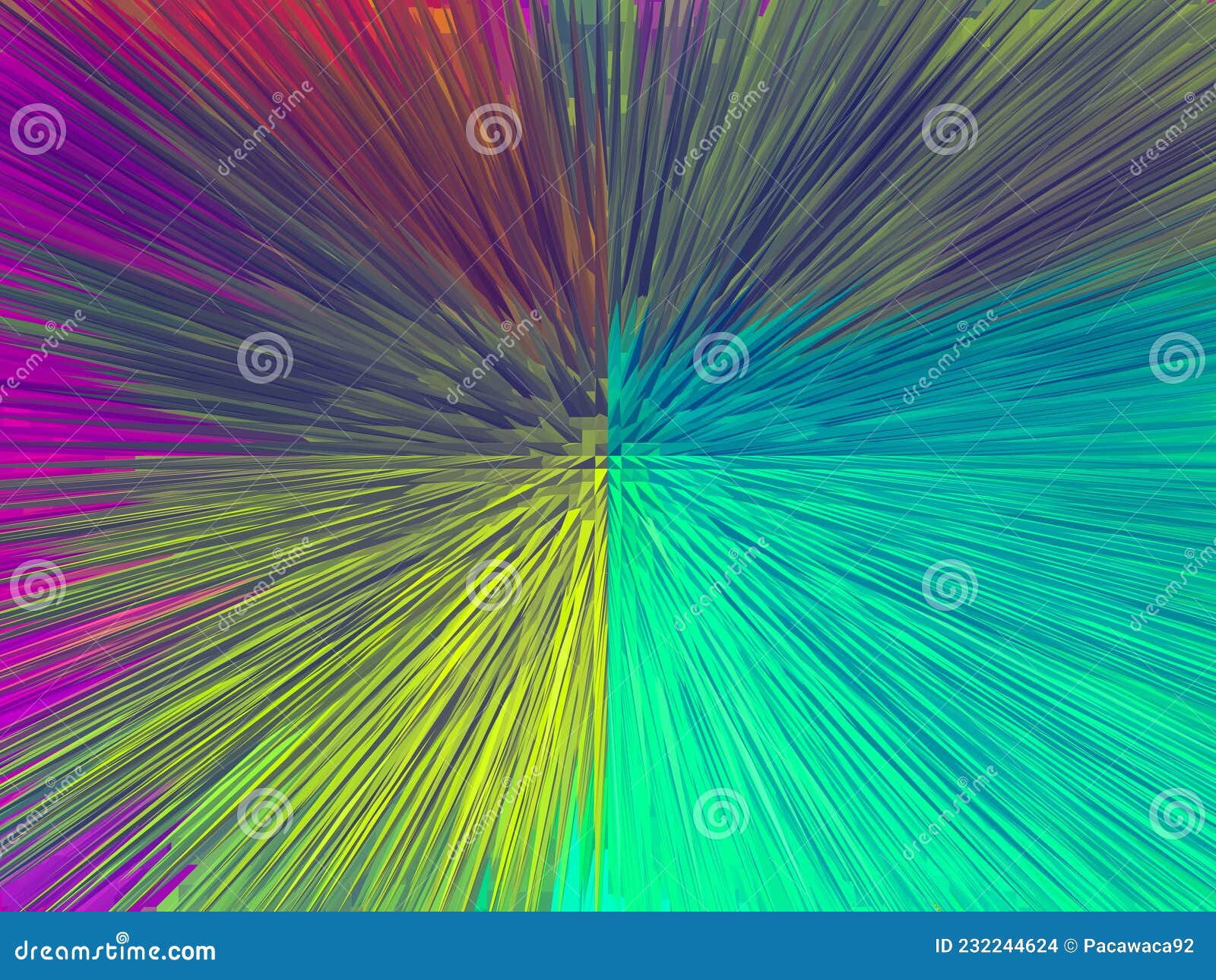 Colorful Explosive Abstract Background of Multicolored Sharp Peaks ...