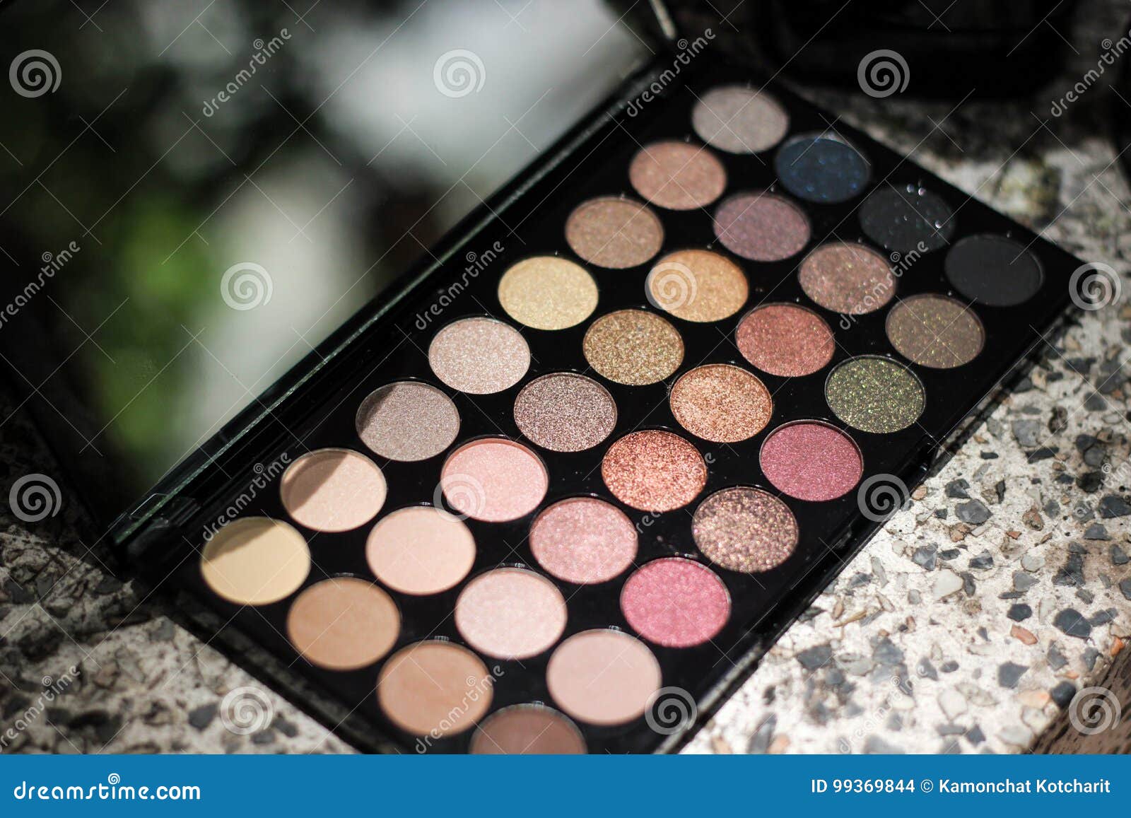 Colorful Eye Shadow Palette Stock Photo - Image of beautiful, makeup ...