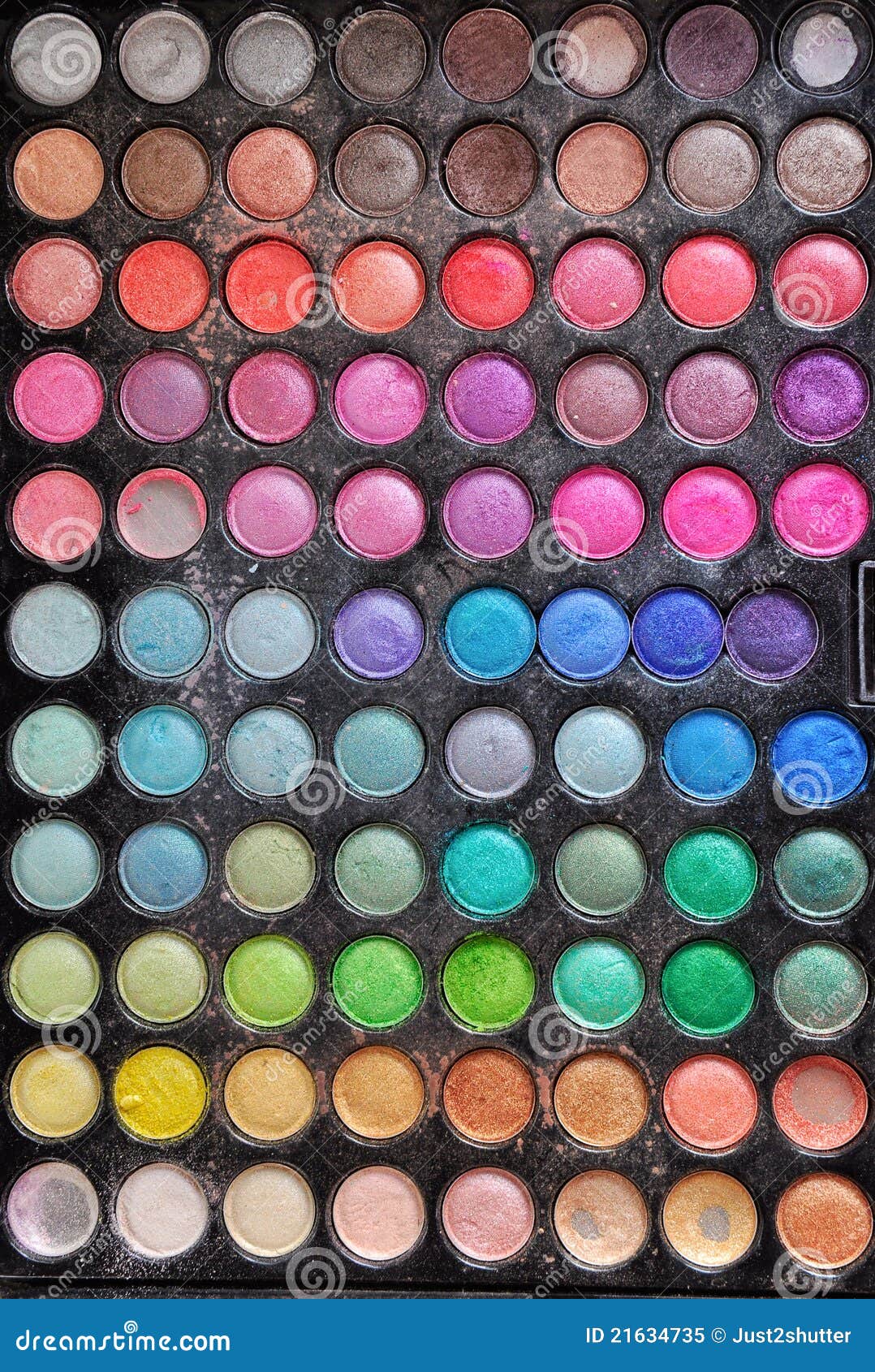 Colorful eye shadows stock image. Image of brown, colour - 21634735