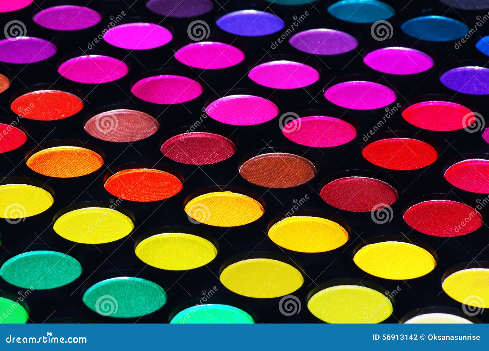 Colorful Eye Shadows Palette Stock Photo - Image of creative, eyeshadow ...