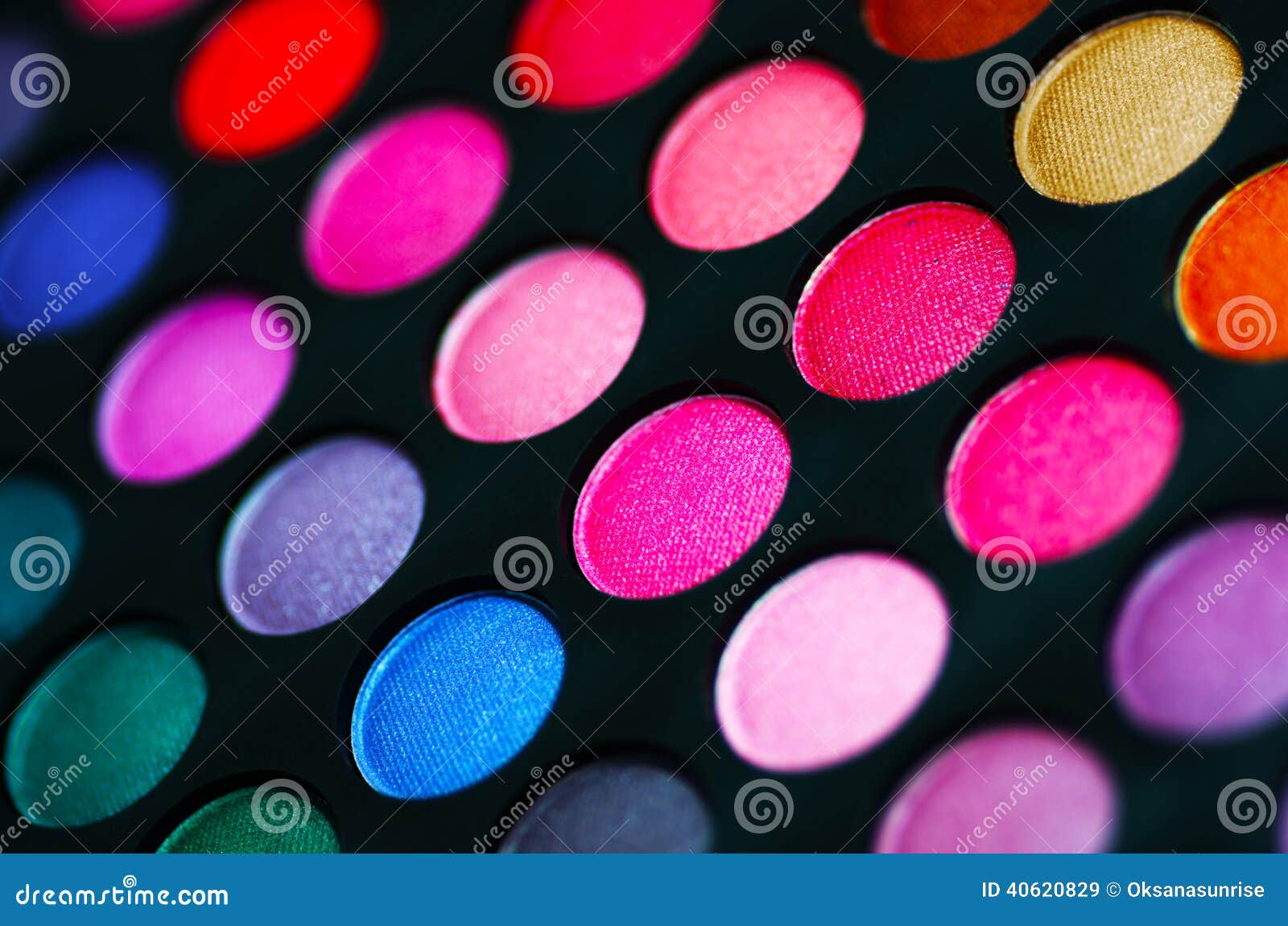 Colorful Eye Shadows Palette Stock Image - Image of creativity, lilac ...