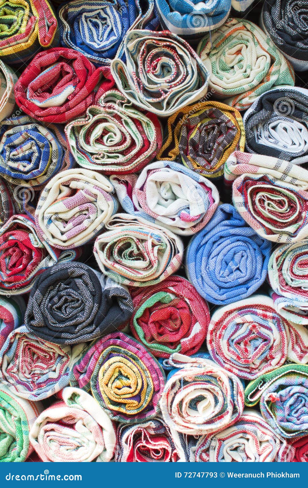 Colorful the Fabric Background Stock Image - Image of petal, cotton ...