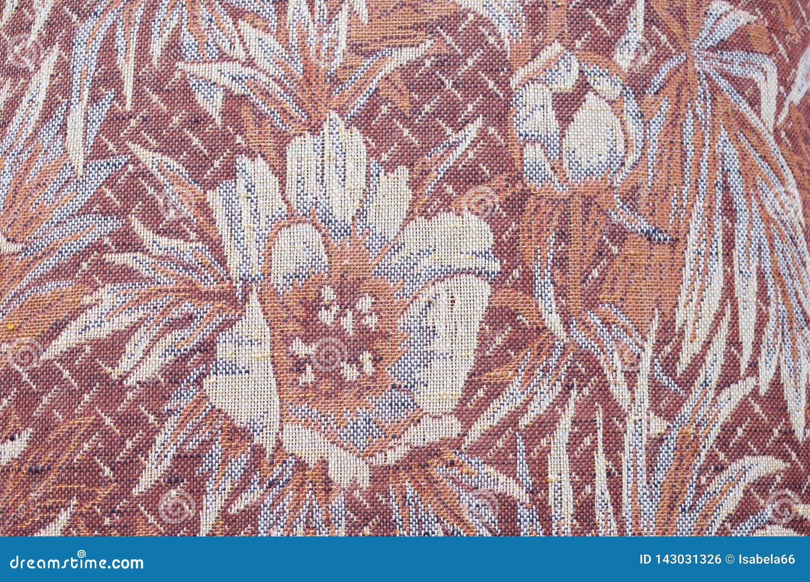 Colorful Fabric Damask with Flowers Stock Photo - Image of ornate ...