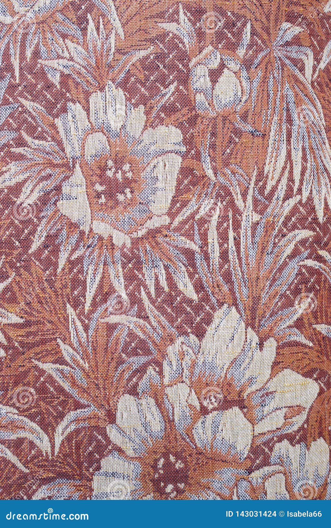 Colorful Fabric Damask with Flowers Stock Photo - Image of fashion ...