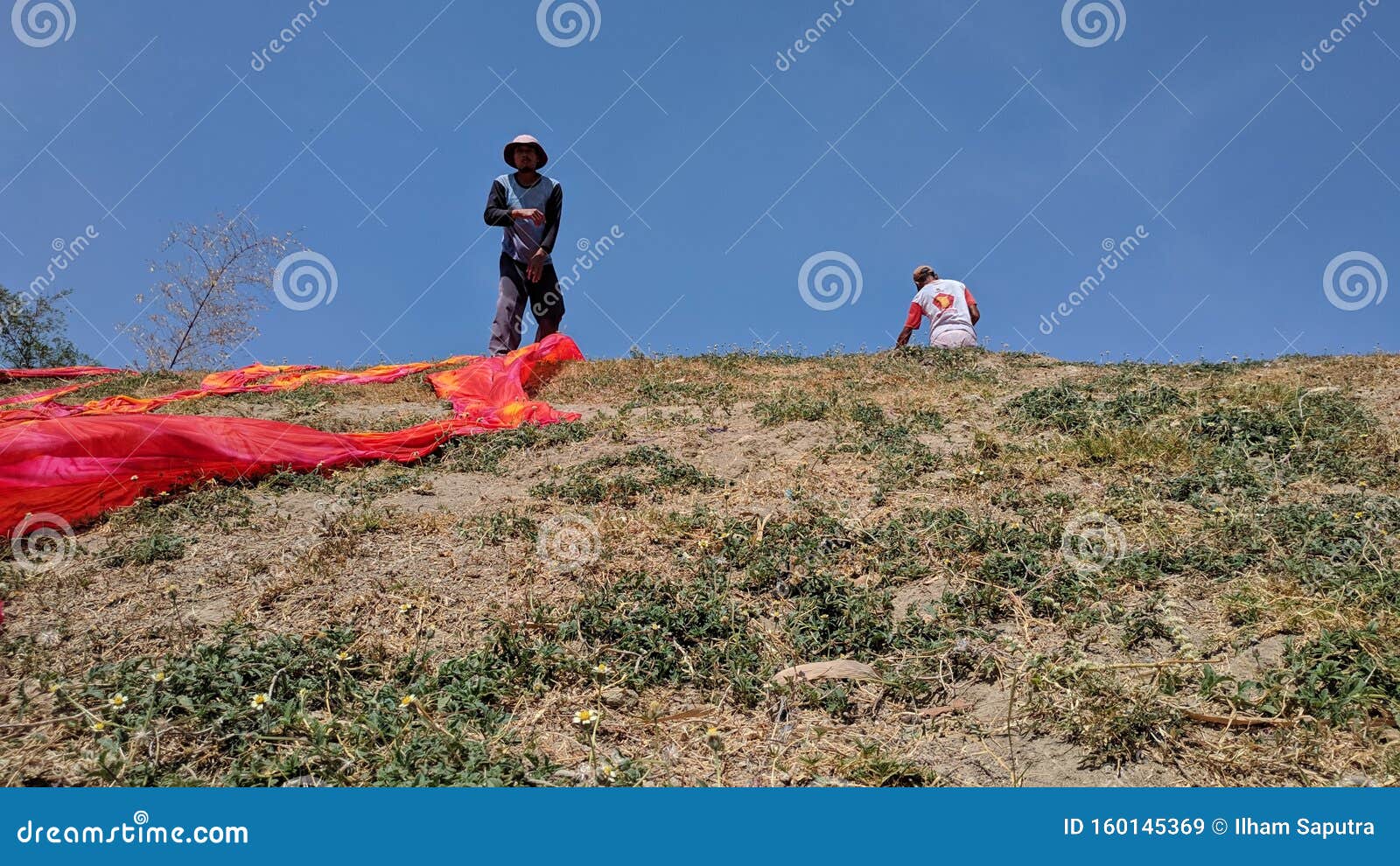 Colorful Fabric Drying after Traditional Dye Process Editorial Stock ...