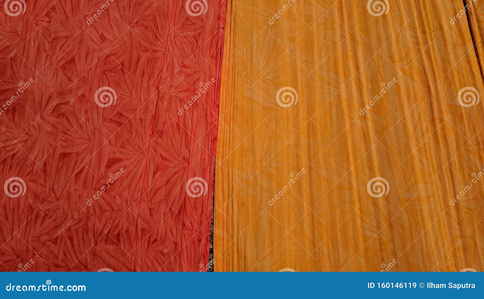 Colorful Fabric Drying after Traditional Dye Process Stock Image ...