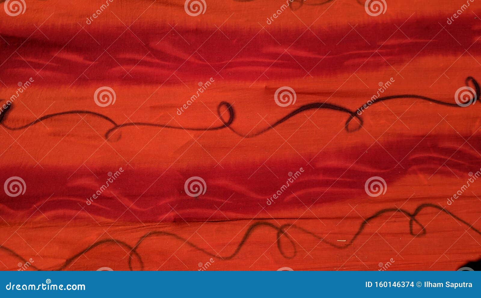 Colorful Fabric Drying after Traditional Dye Process Stock Photo ...
