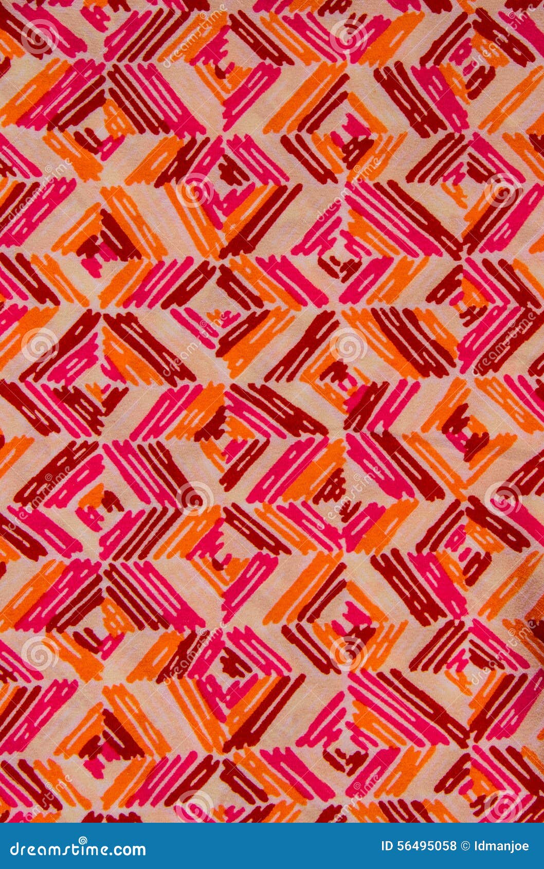 Colorful fabric pattern stock illustration. Illustration of foliage ...