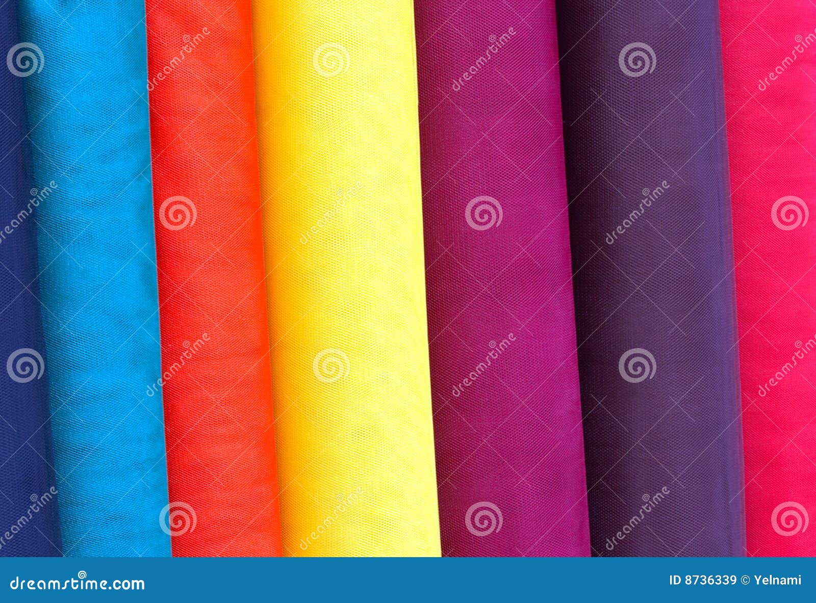 Colorful fabric rolls stock image. Image of garments, coloured - 8736339
