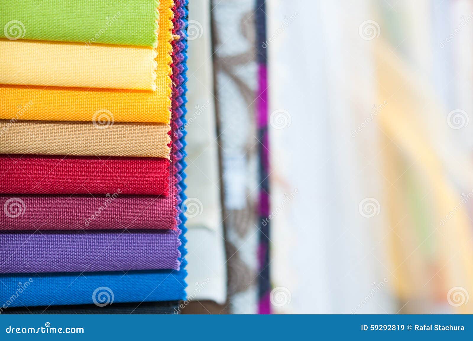 Colorful Fabric Samples Background Stock Image - Image of space, green ...