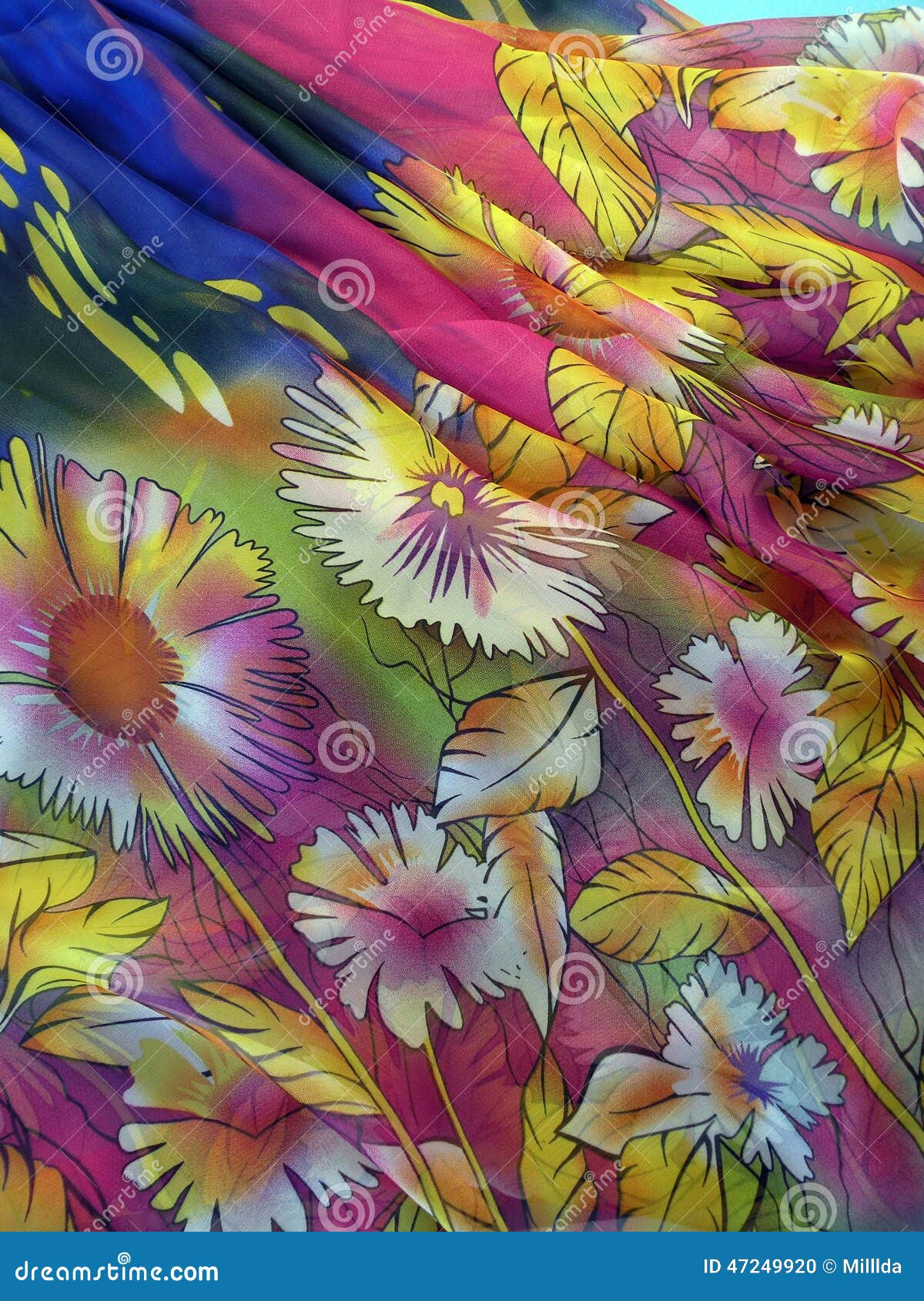 Colorful fabric texture stock photo. Image of clothing - 47249920