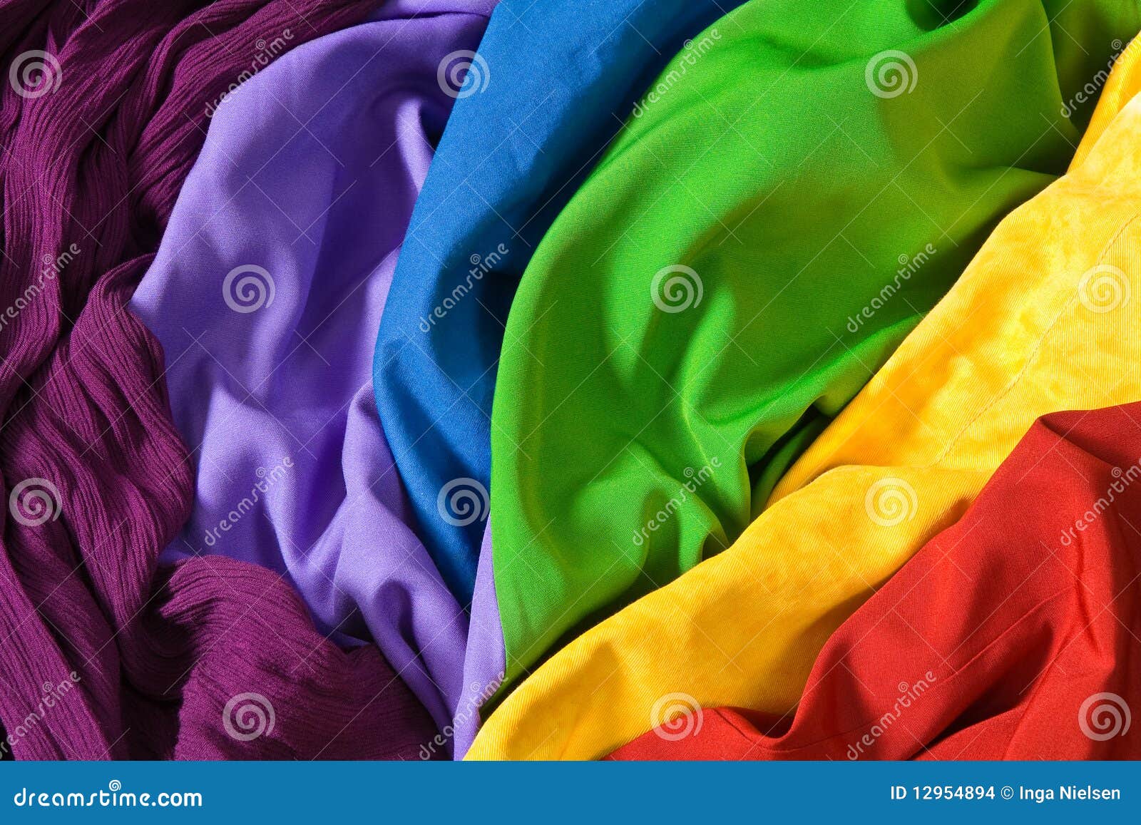 Colorful fabrics stock photo. Image of colors, fabrics - 12954894