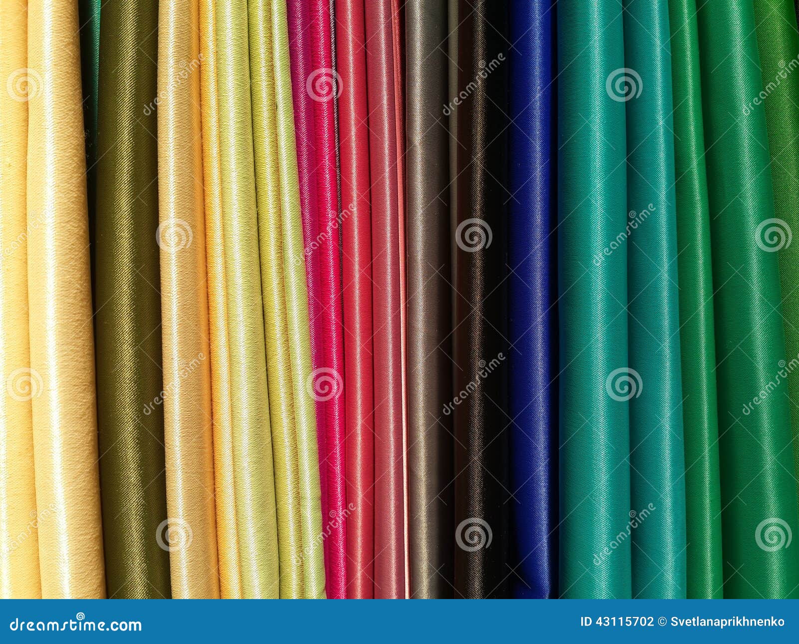 Colorful fabrics stock photo. Image of collection, color - 43115702