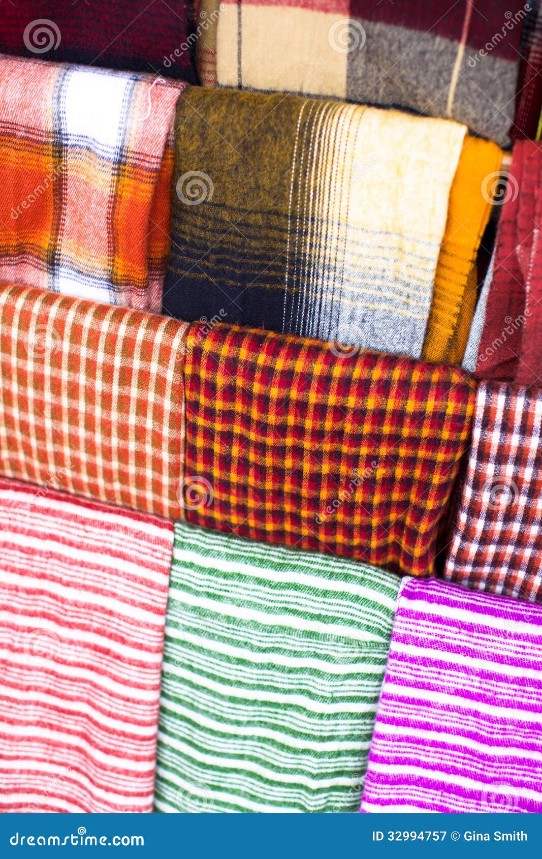 Colorful fabrics. stock image. Image of selection, colorful - 32994757