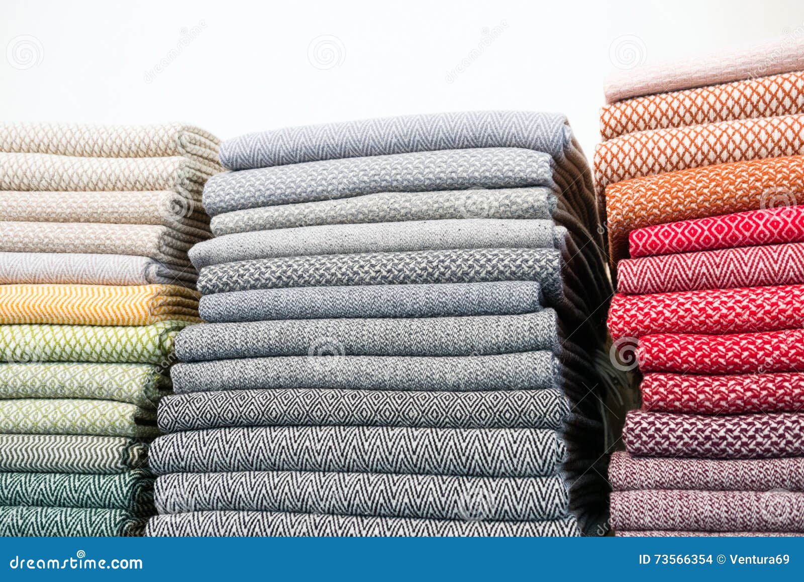 Colorful fabrics stock photo. Image of collection, blank - 73566354
