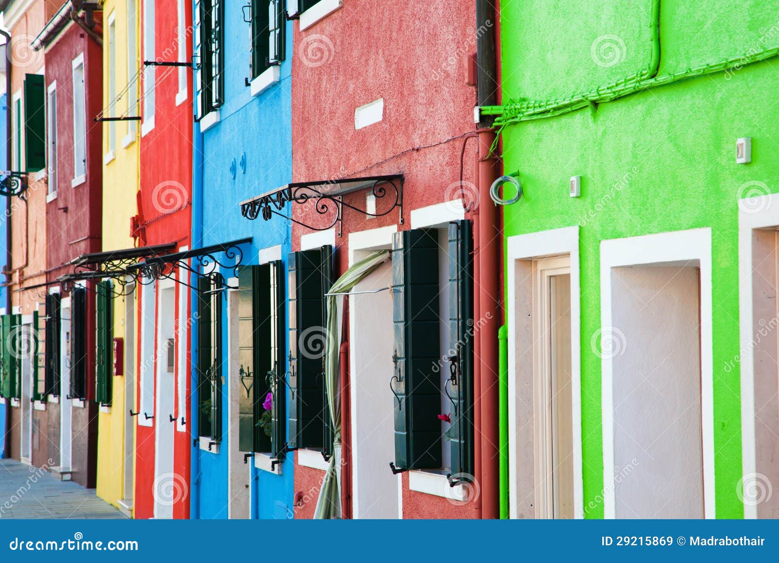 Colorful facades stock image. Image of island, characteristic - 29215869