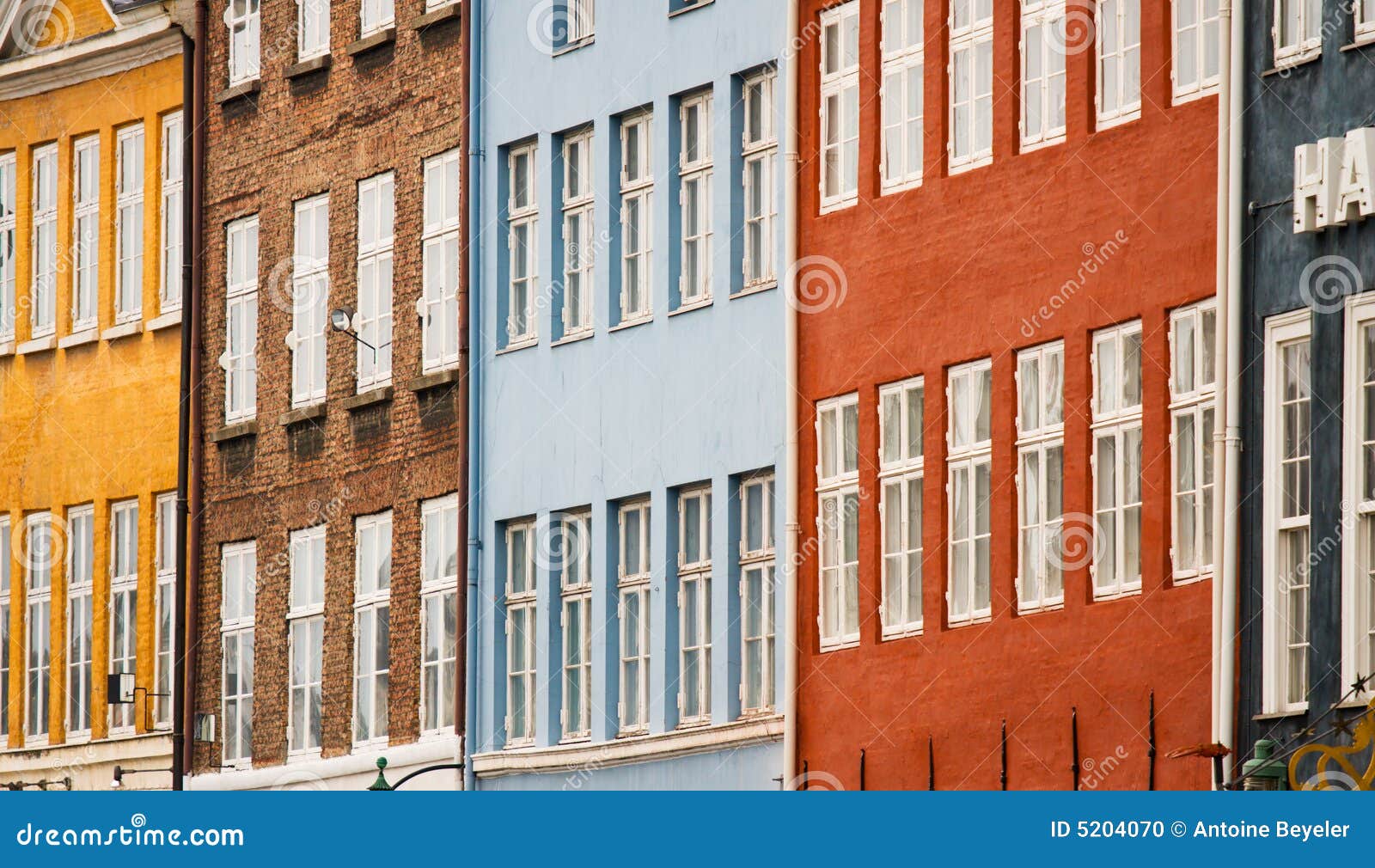 Colorful facades stock photo. Image of window, wall, exterior - 5204070