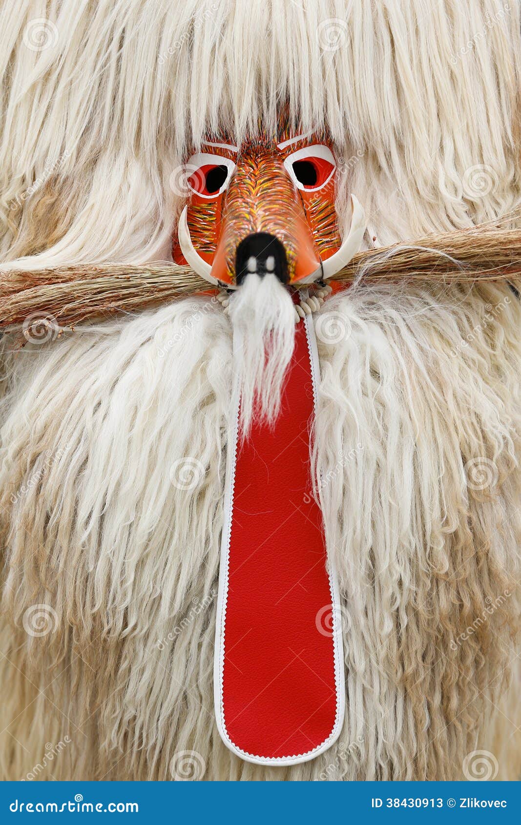 Colorful face of kurent stock image. Image of indigenous - 38430913