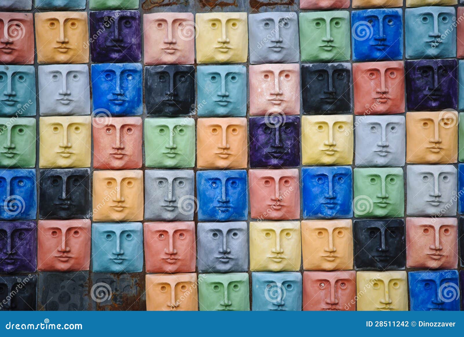Colorful faces stock photo. Image of cheerful, beauty - 28511242