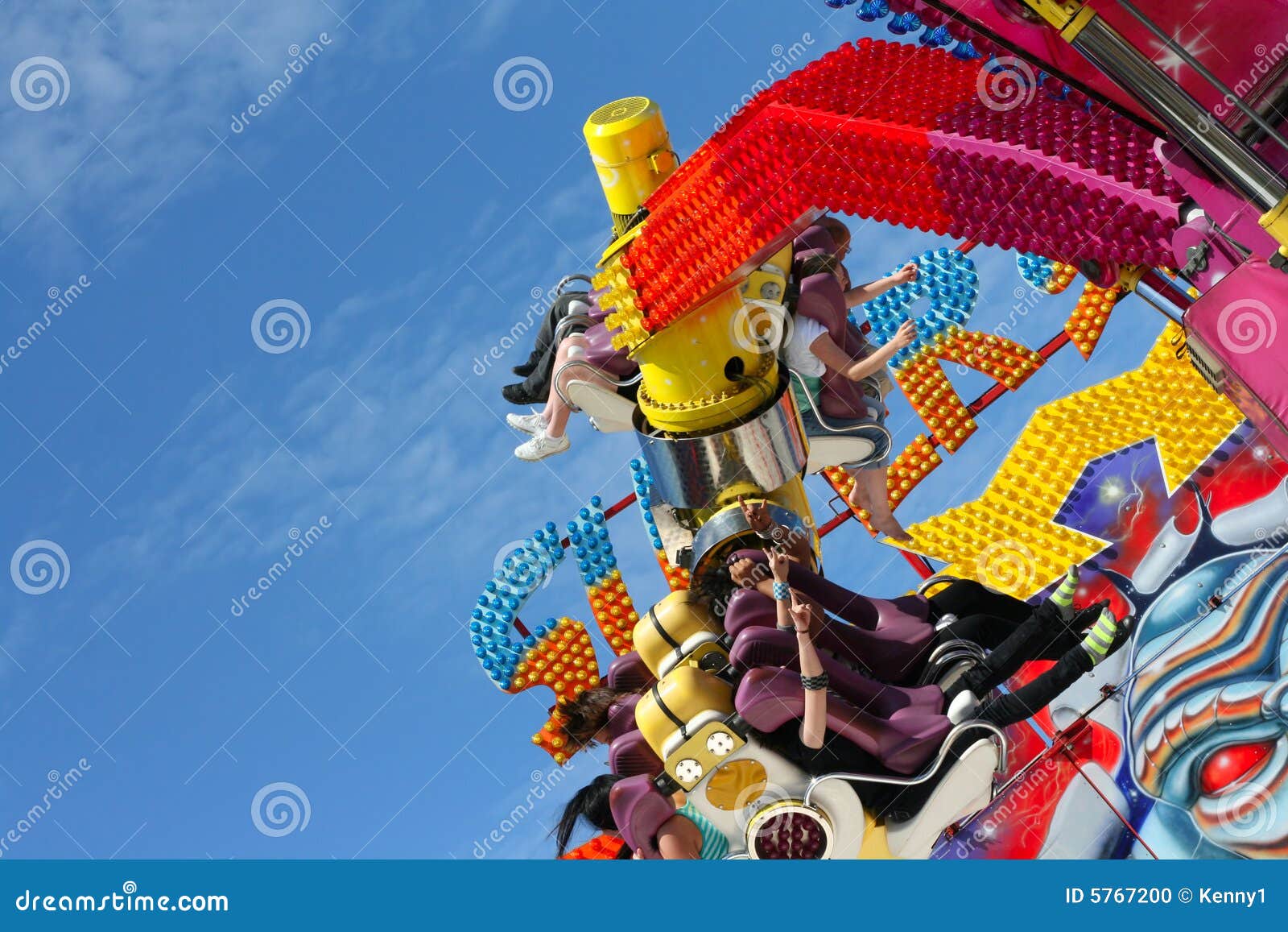 Colorful Fairground Ride stock photo. Image of colorful - 5767200