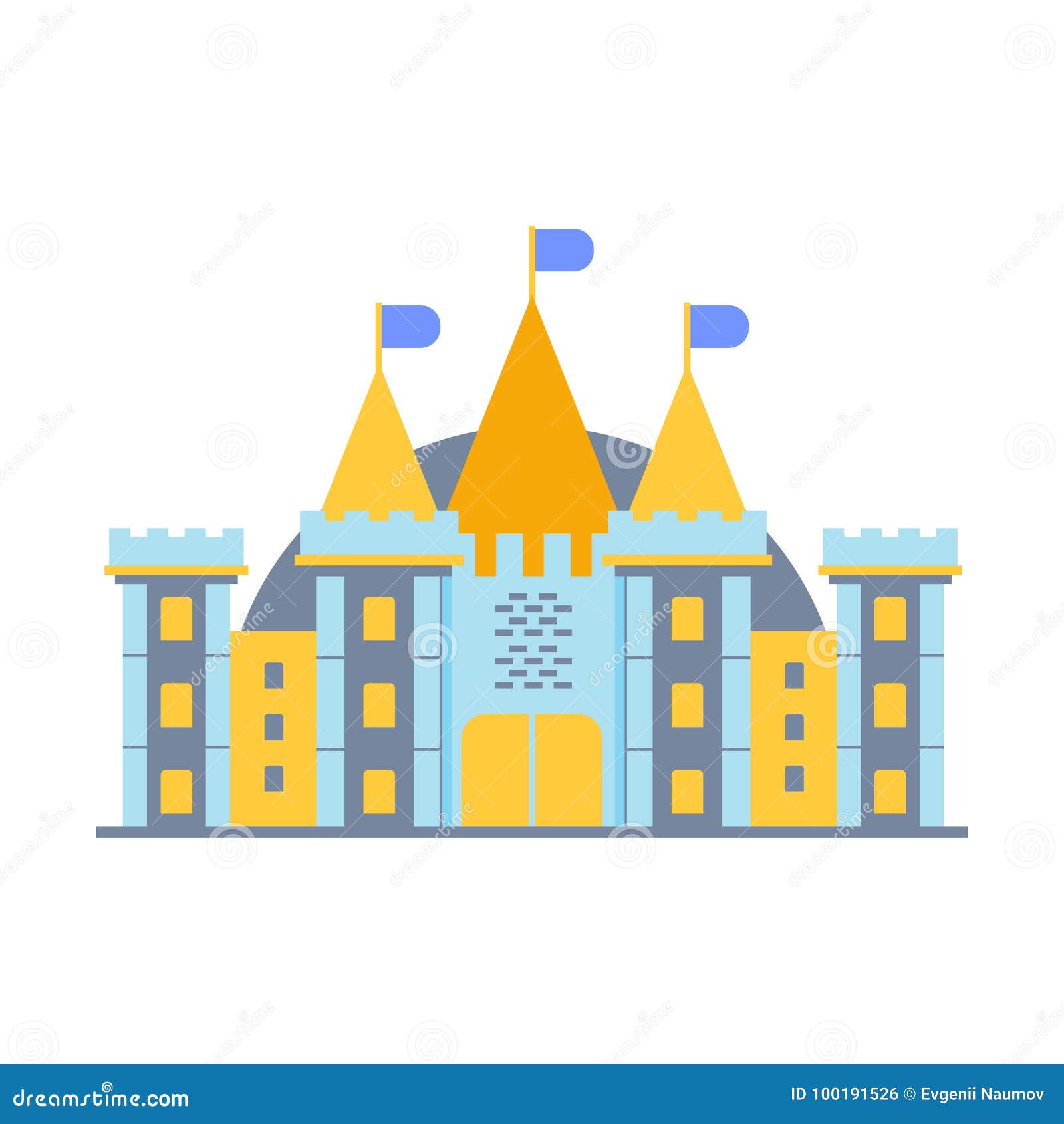 Colorful Fairy Tale Castle Vector Illustration Stock Vector ...