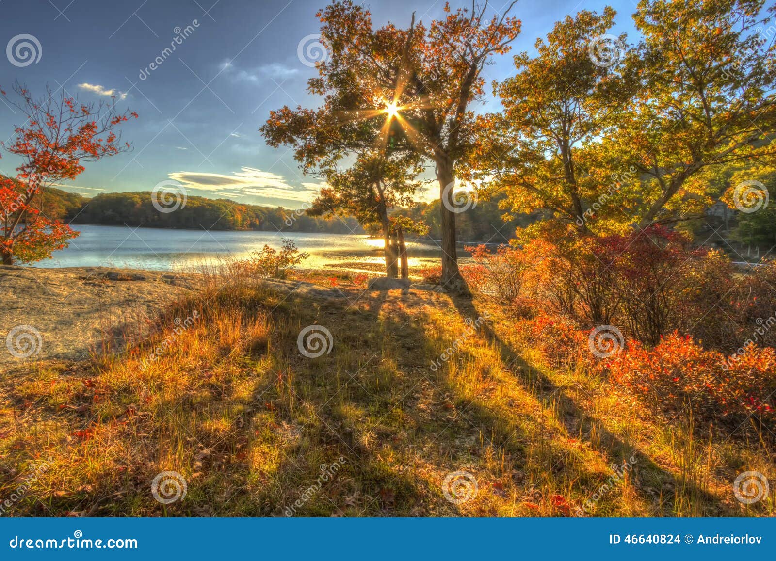 Colorful Fall Scenery Landscapes. Stock Photo - Image of color, gold ...