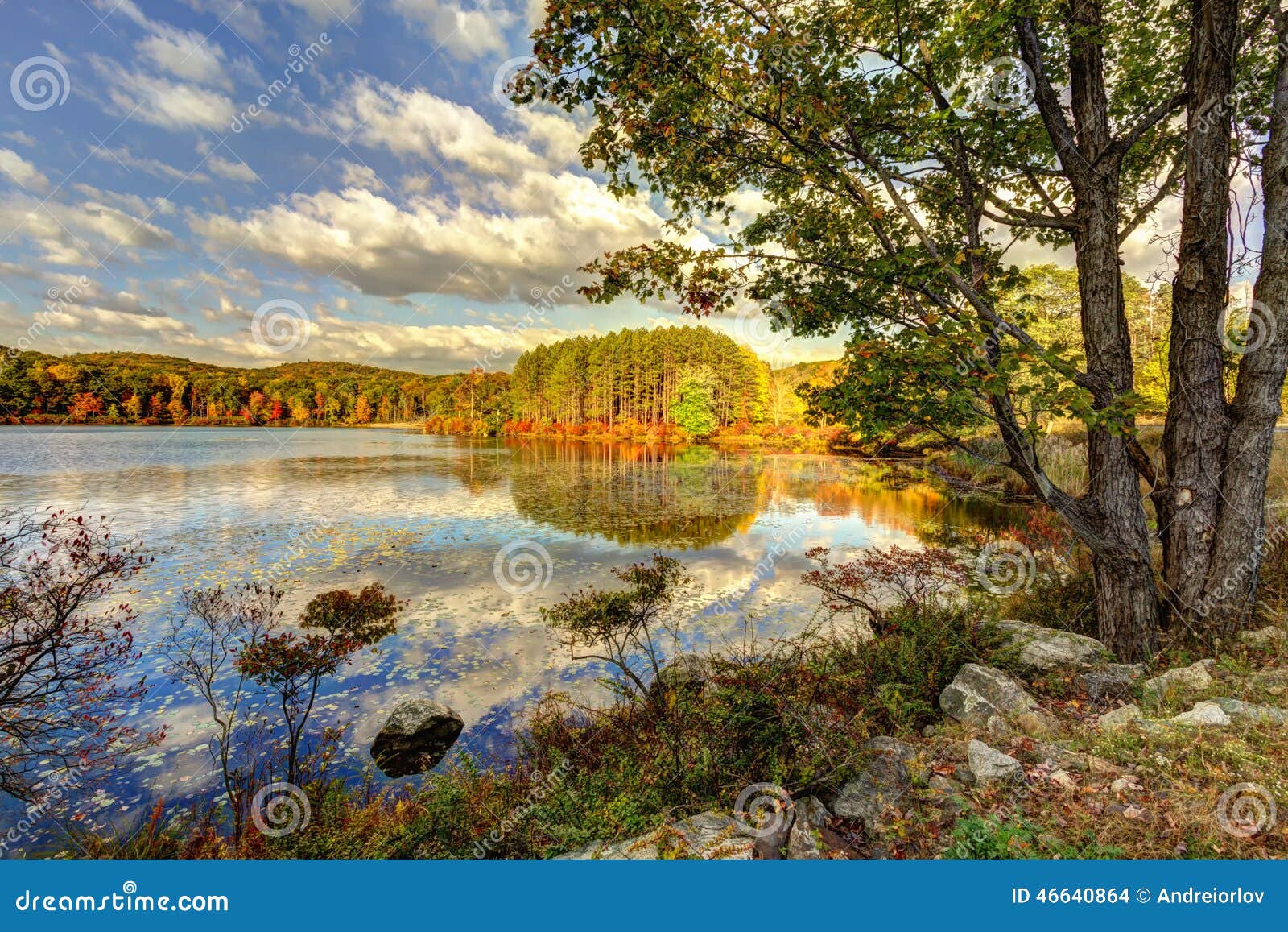 Colorful Fall Scenery Landscapes. Stock Photo - Image of color ...