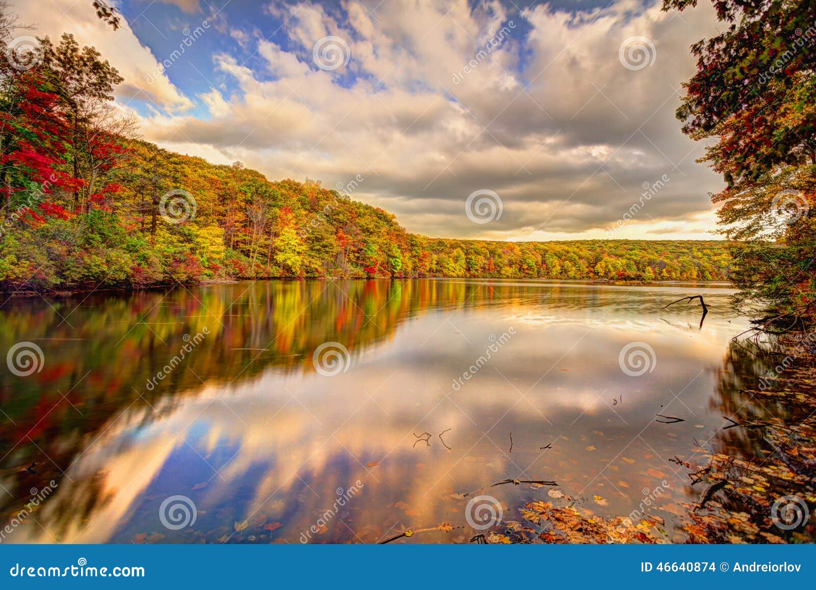 Colorful Fall Scenery Landscapes. Stock Photo - Image of autumnal ...